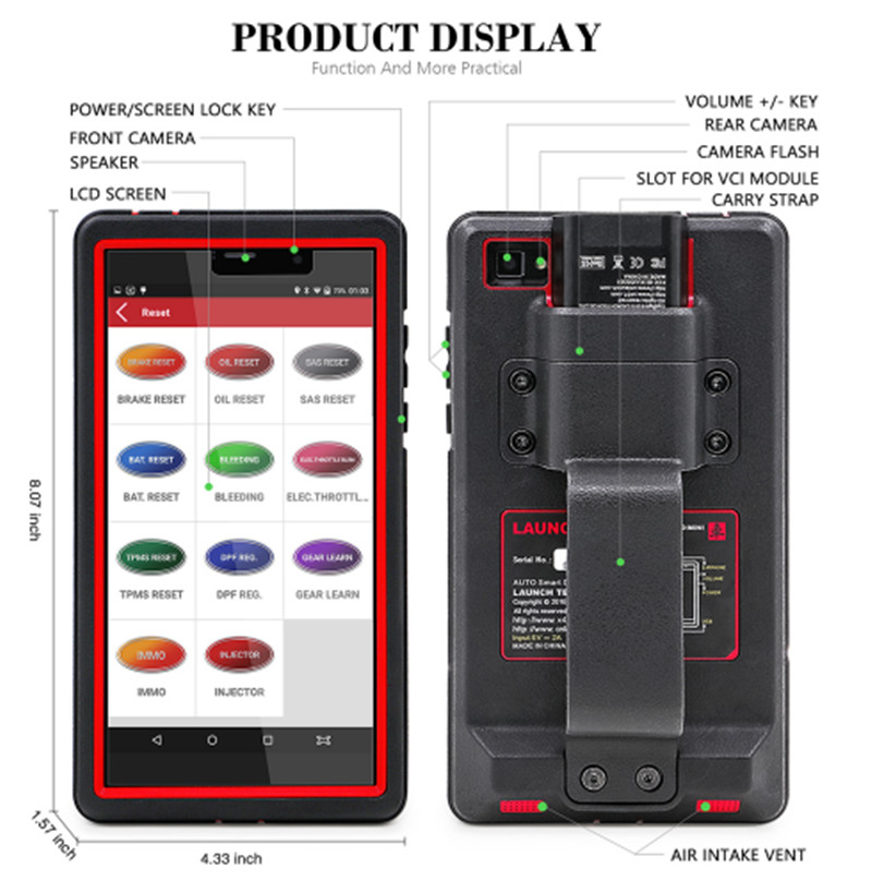 X431 Pro Mini LAUNCH X431 Pro Mini Full Systems Auto Diagnostic scanner ...