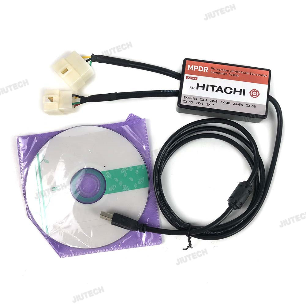 For Hitachi Dr.ZX Diagnostic USB 4Pin Cable and 6Pin Cont Connectors ...